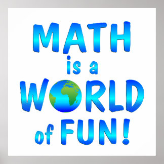 Math Is Fun Posters | Zazzle Canada