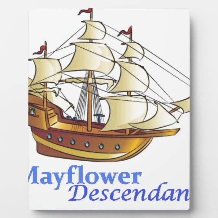 Mayflower Descendant Sailing Ship Plaque | Zazzle.ca