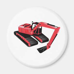 Heavy Equipment Refrigerator Magnets | Zazzle.ca