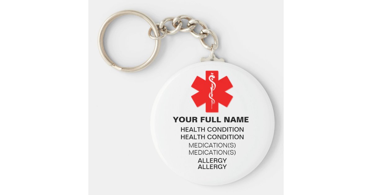 Medi-Alert Key Chain | Zazzle.ca