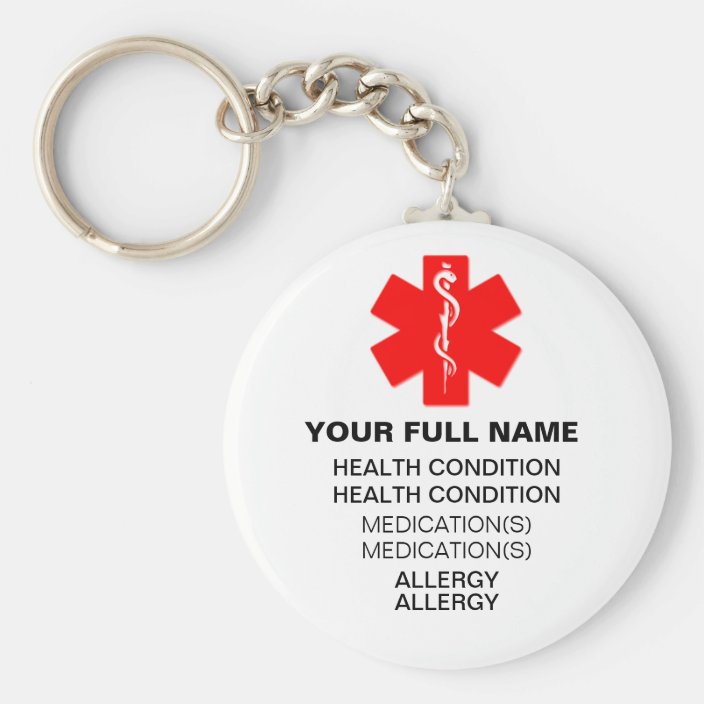 Medi-Alert Key Chain | Zazzle.ca