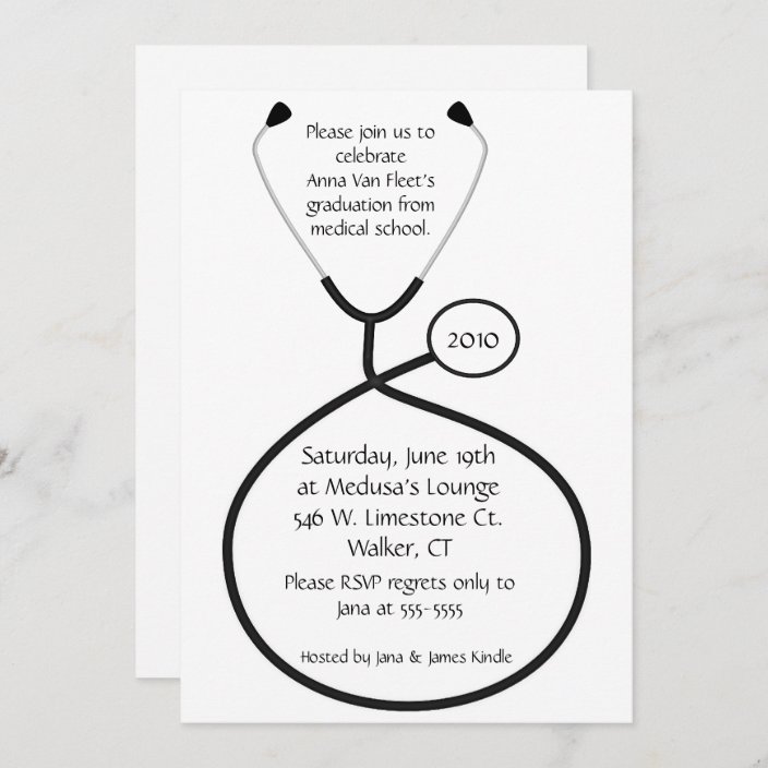 Medical or Nursing Graduation Party Invitation | Zazzle.ca