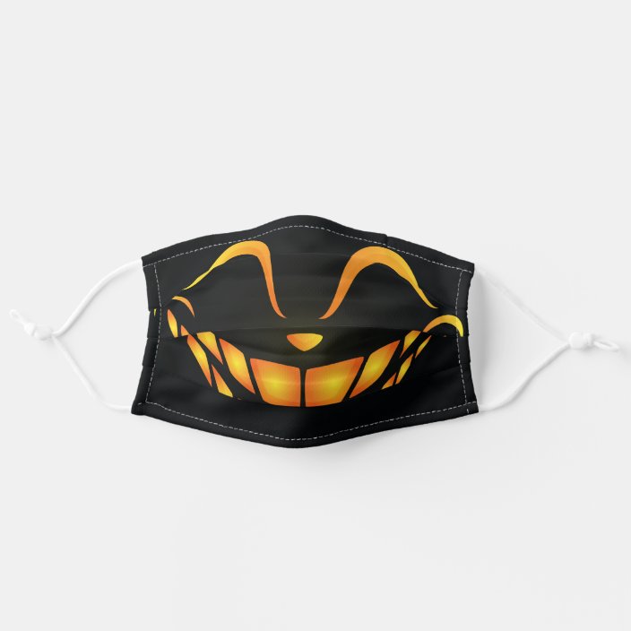 Menacing Scary Wicked Evil Smile Cloth Face Mask | Zazzle.ca