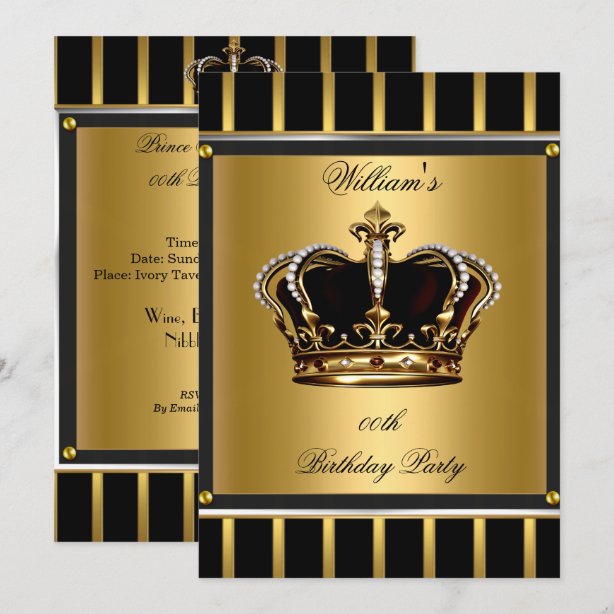 Kings Crown Invitations | Zazzle CA