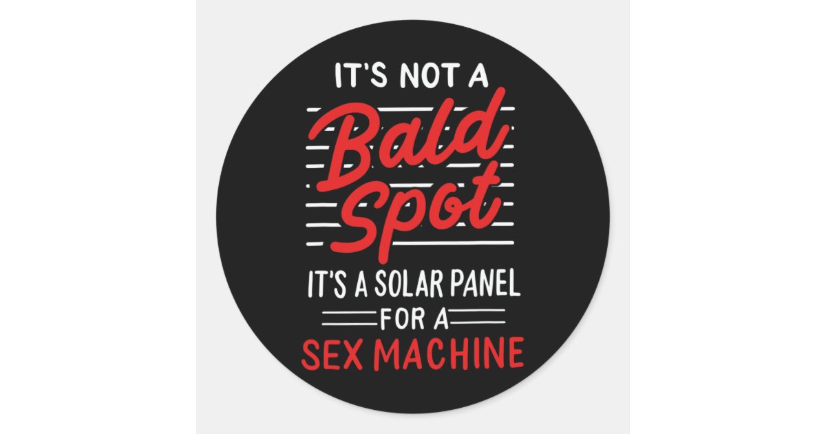 Mens It's Not A Bald Spot It's A Solar Panel For A Classic Round ...