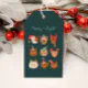 Meowy and Bright Cute Christmas Cats Green Gift Tags | Zazzle