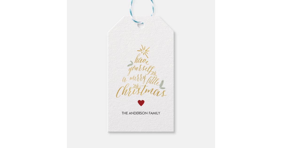 Merry Little Christmas Gift Tags | Zazzle