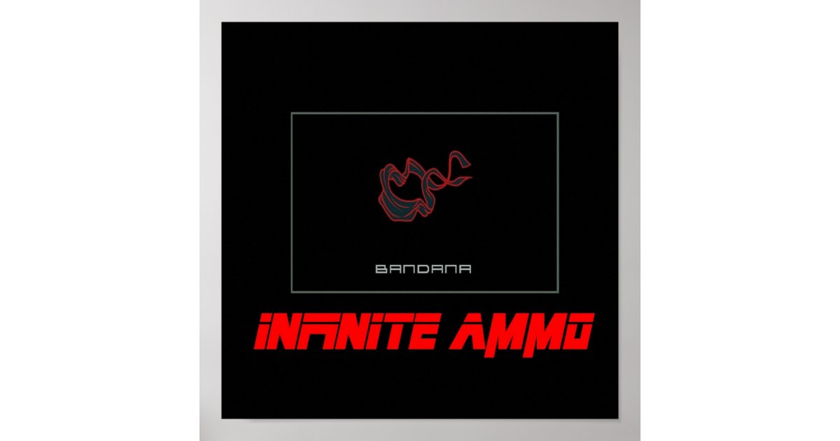 Metal Gear Solid Bandana Infinite Ammo Poster | Zazzle