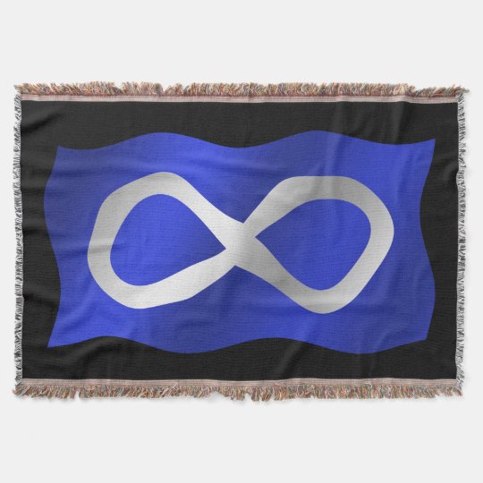 Metis Flag Blanket First Nations Throw Blankets | Zazzle.ca