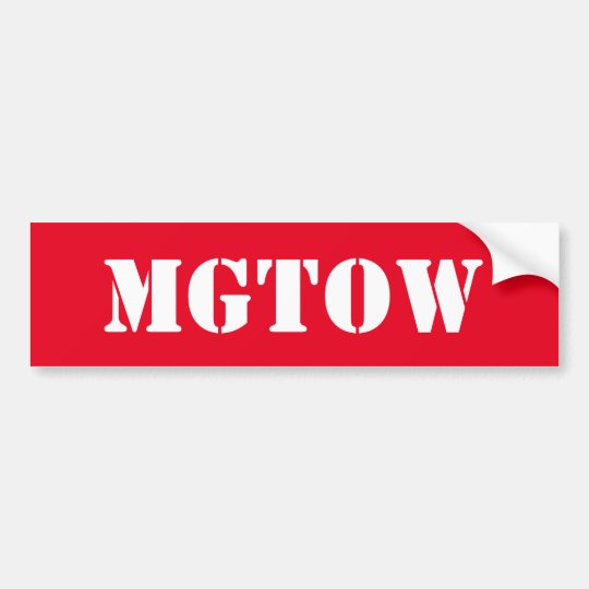 MGTOW - Men Going Their Own Way Bumper Sticker | Zazzle.ca