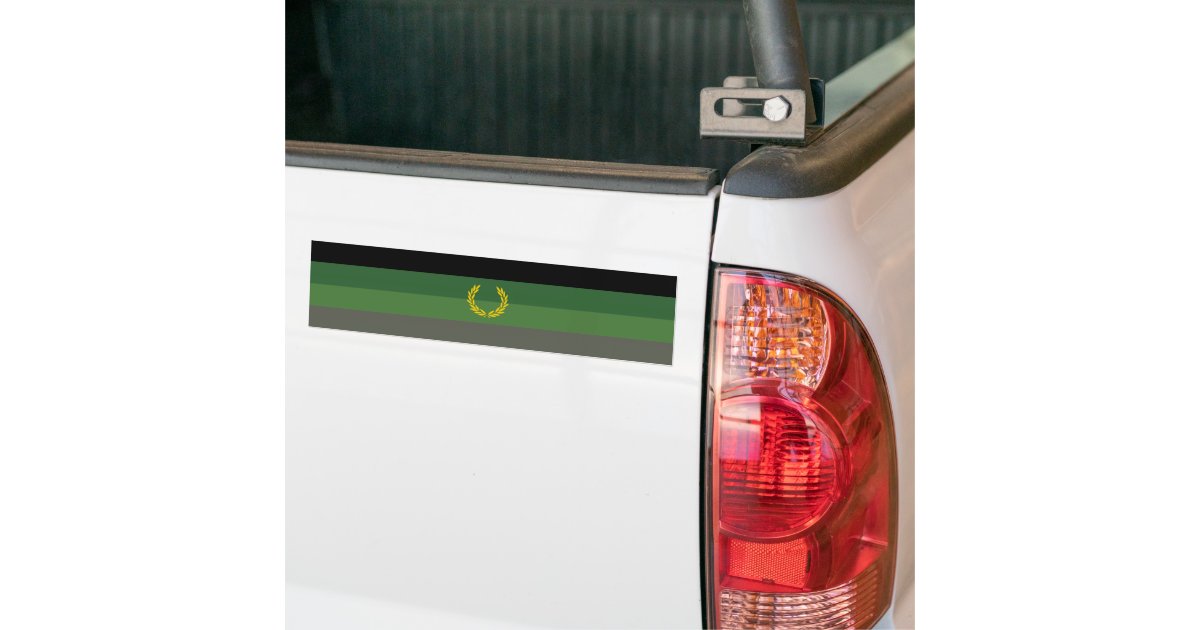 Military Uniform Pride Flag Bumper Sticker | Zazzle