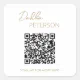 Minimal Gold QR Code Modern Business Square Sticker | Zazzle