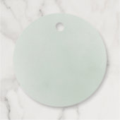 Minimal greenery rustic wedding favour tags | Zazzle