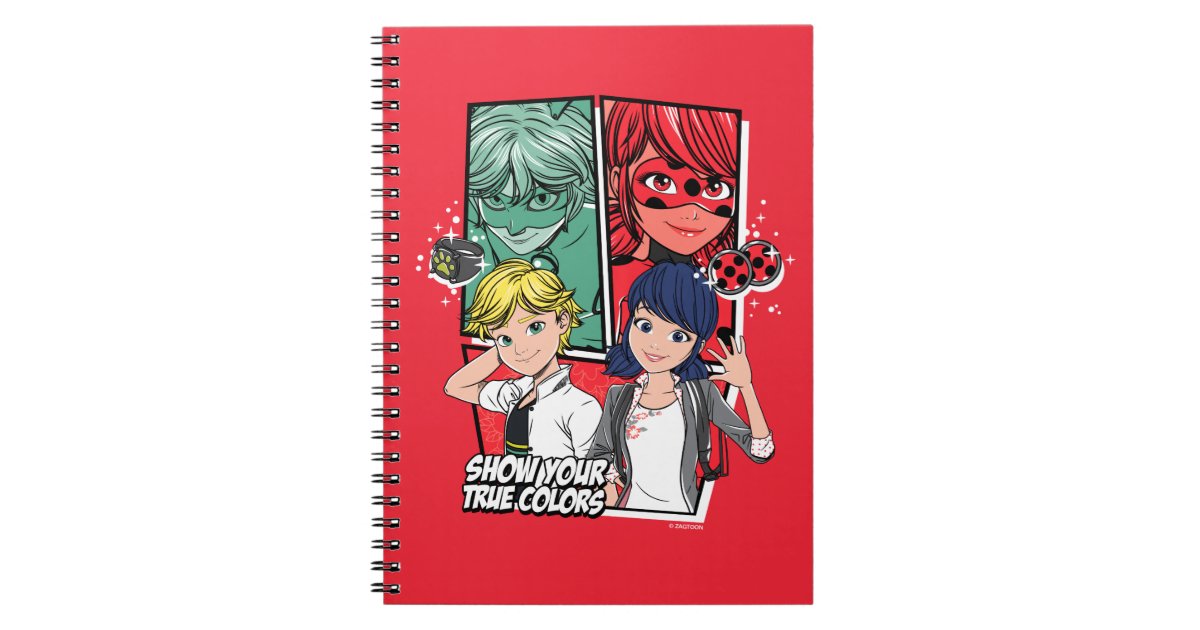 Miraculous Comic Marinette & Adrien True Colours Notebook | Zazzle