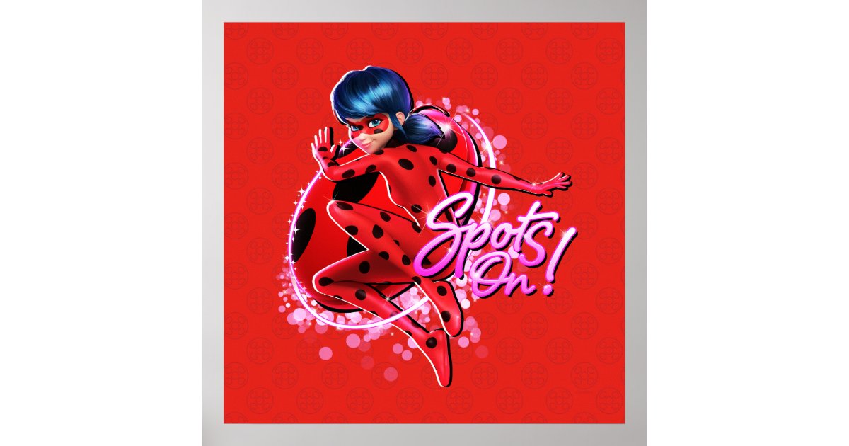 Miraculous Ladybug | Spots On Graphic Poster | Zazzle