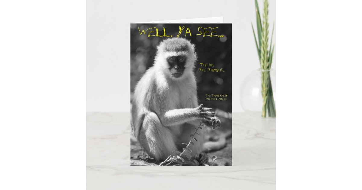 Mock-bashful Thank You Card | Zazzle