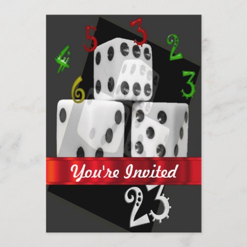 Dice Game Invitations | Zazzle CA