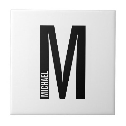 Monogram Decorative Ceramic Tiles | Zazzle.ca