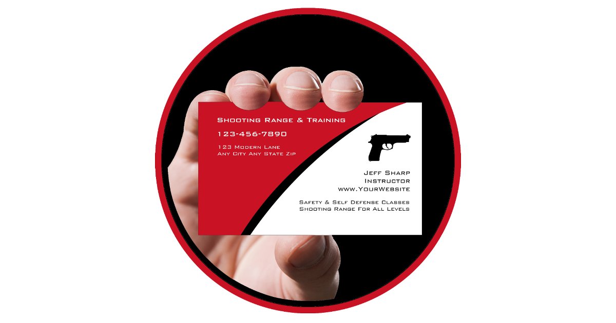 Modern Self Defence Business Cards | Zazzle