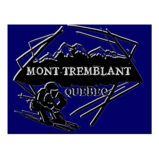 Mont Tremblant Quebec ski logo postcard | Zazzle.ca