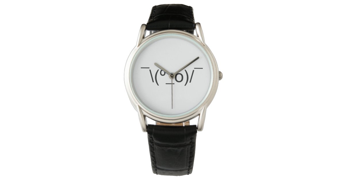 Montre I Dunno LOL\\(º_o)/° Emoticon Japonais Kaomoji | Zazzle.ca