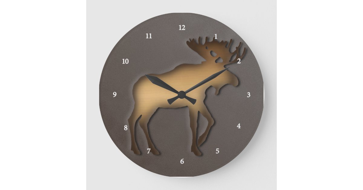 Moose Clock 2 | Zazzle
