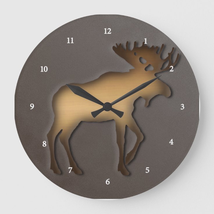 Moose Clock 2 | Zazzle