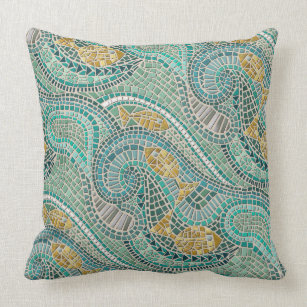 Fish Pattern Pillows & Cushions | Zazzle CA