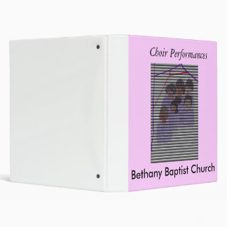 Choir Binders, Custom Choir Binder Designs, 3 Ring Binders