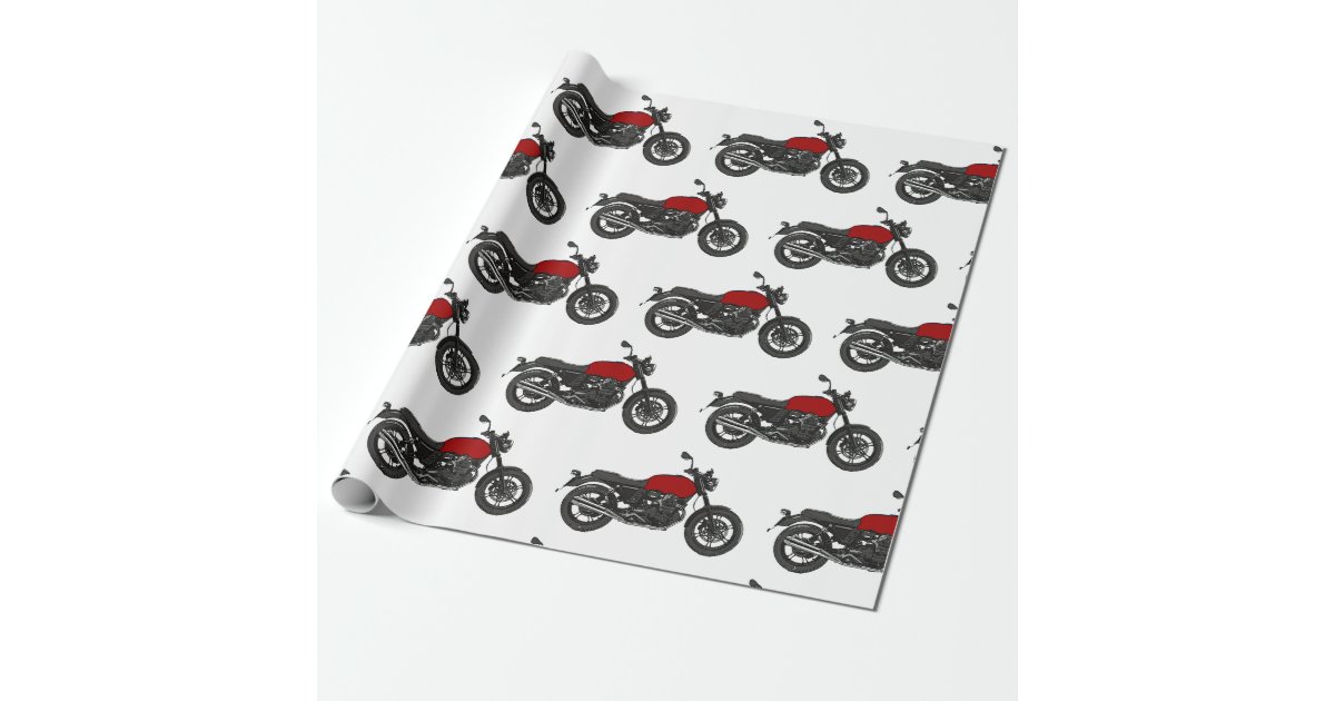 Motorcycle Wrapping Paper | Zazzle