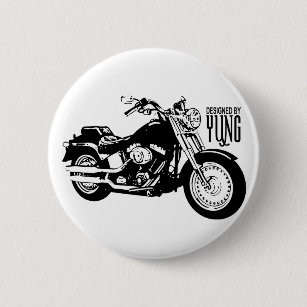 Motorcycle Buttons & Pins | Zazzle CA