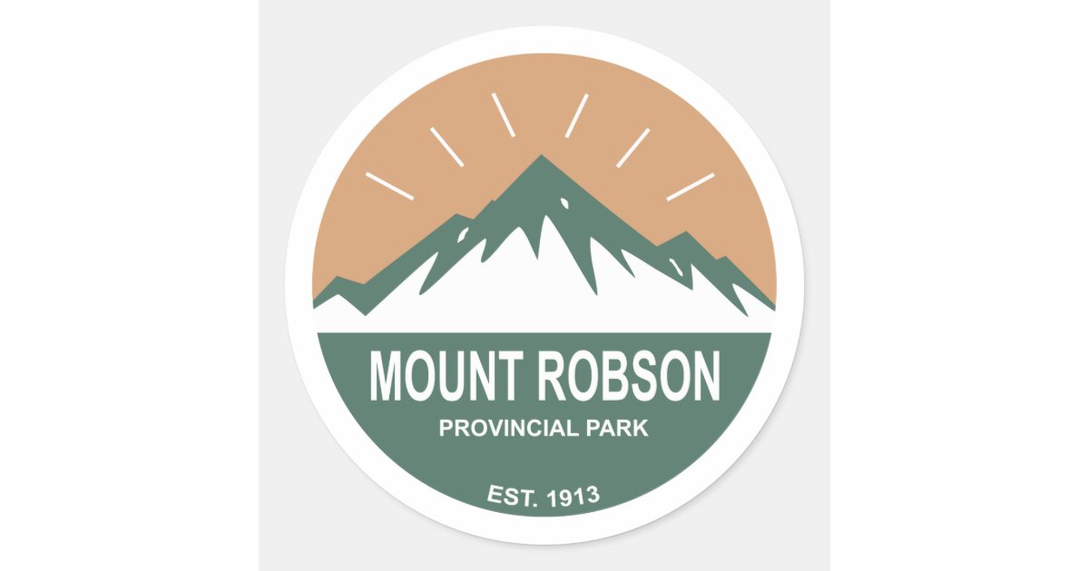 Mount Robson Provincial Park Classic Round Sticker | Zazzle