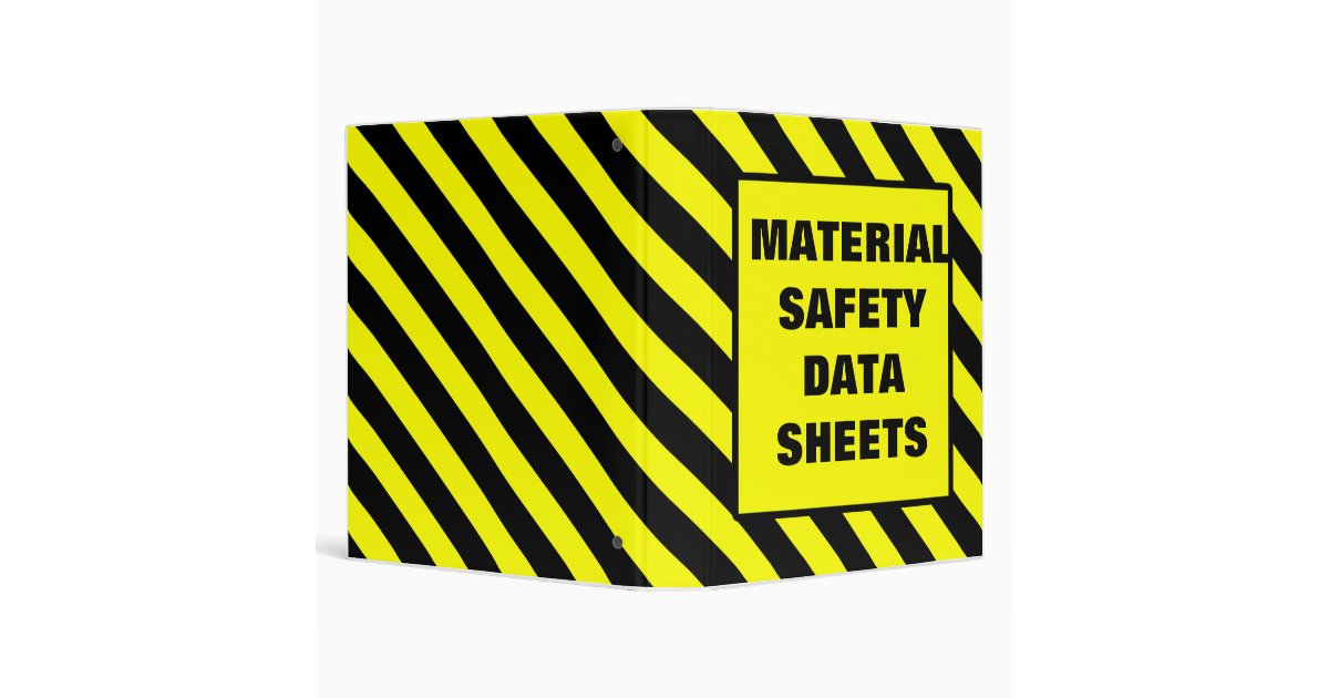 MSDS Binder Cover Yellow | Zazzle