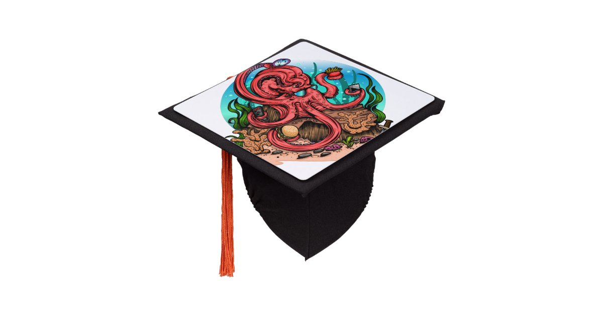 Multi Task Octopus Graduation Cap Topper | Zazzle