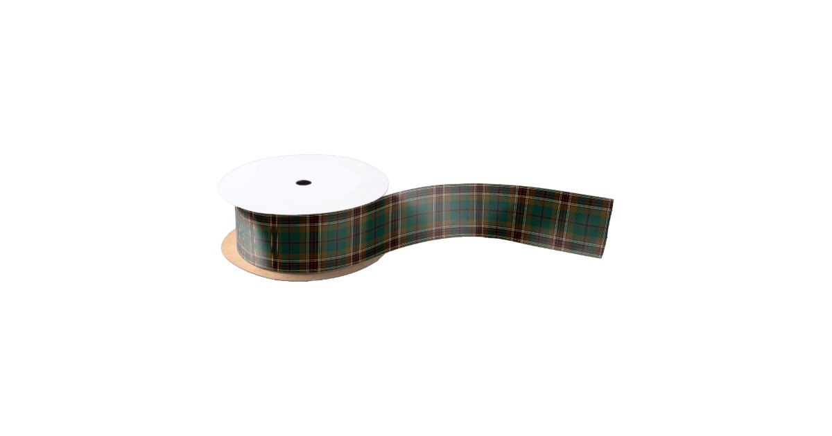 Murphy Clan Tartan Irish Plaid Satin Ribbon | Zazzle