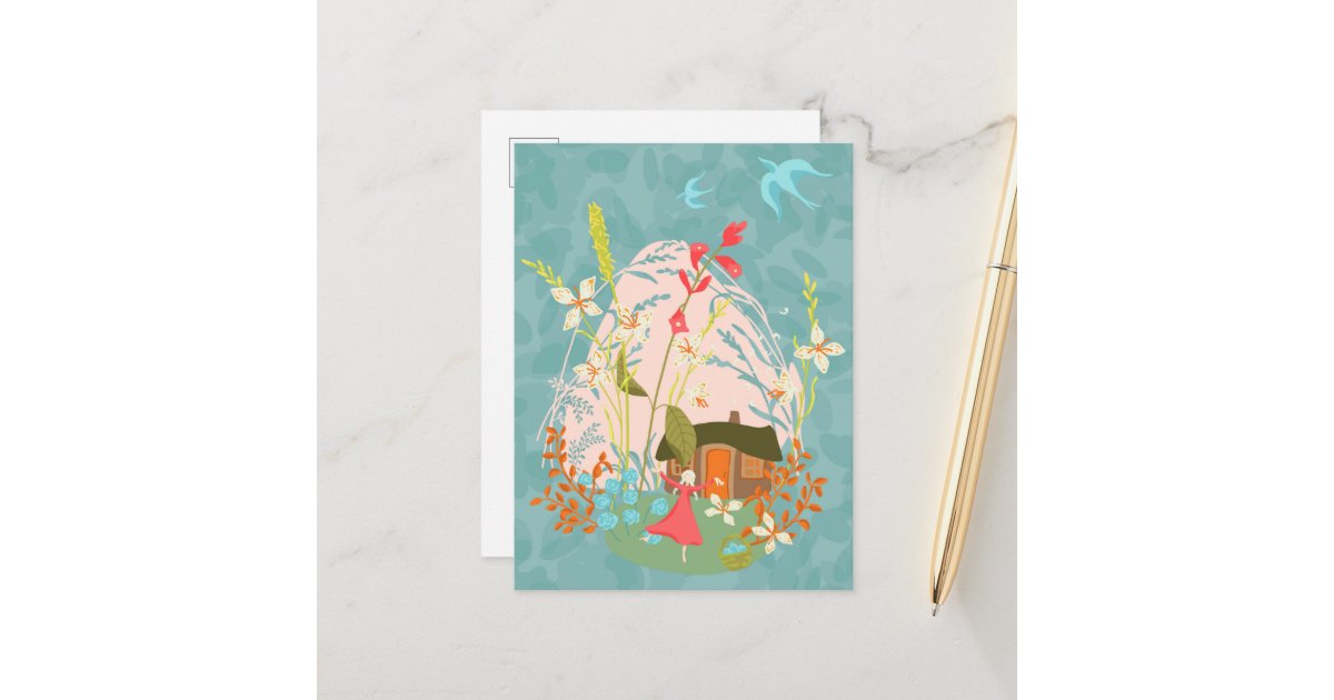 My Happy Place Announcement Postcard | Zazzle