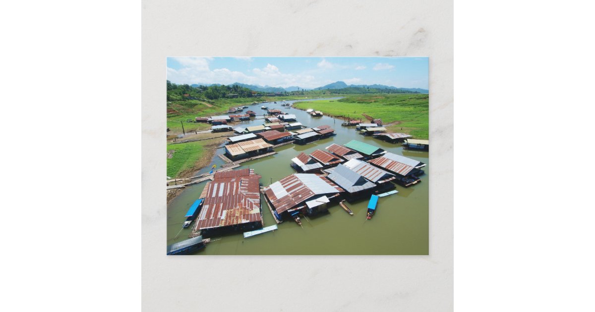 Myanmar Raft Postcard | Zazzle