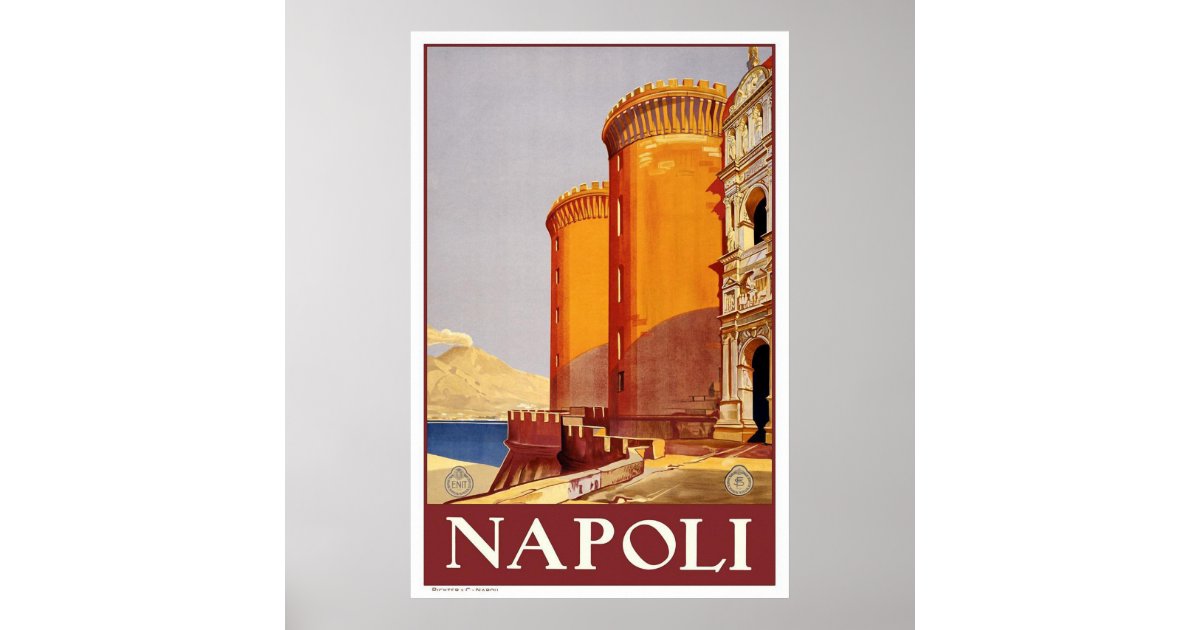 "Naples" Vintage Travel Poster | Zazzle