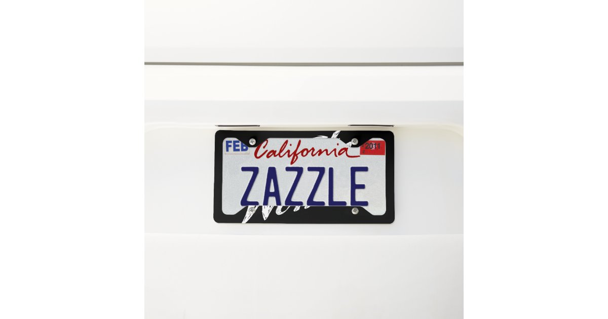 Nasty woman license plate frame | Zazzle