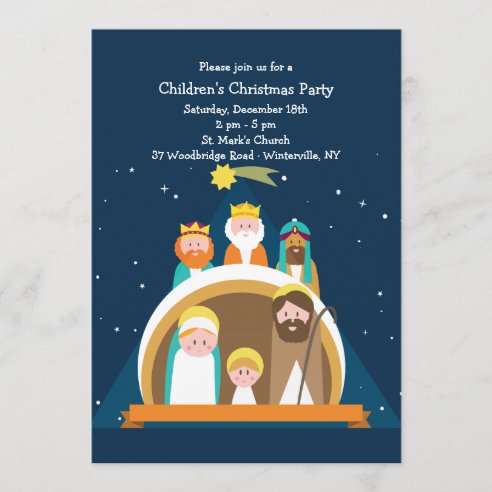 Religious Christmas Invitations & Announcements | Zazzle CA