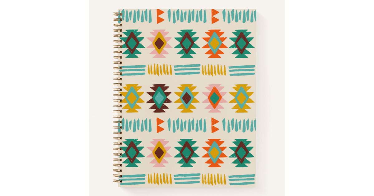 Navajo Native American Pattern Notebook | Zazzle
