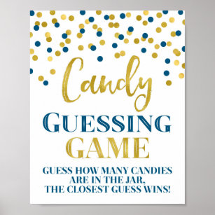 Candy Guessing Game Sign Posters, Prints & Poster Printing | Zazzle CA