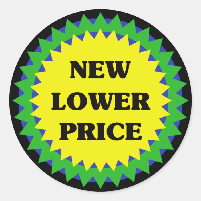 NEW LOWER PRICE Retail Sale Sticker | Zazzle.ca