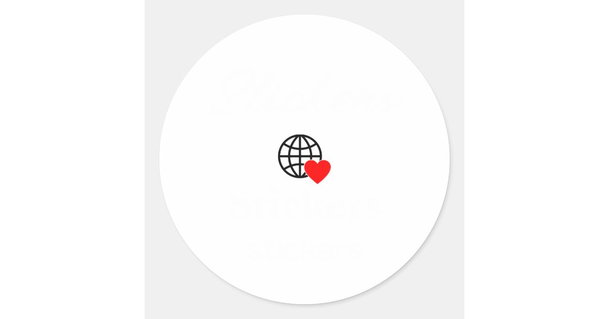 New personalize Text Logo Stickers | Zazzle