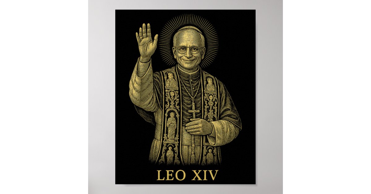 New Pope Leo Xiv Robert Francis Prevost Poster | Zazzle
