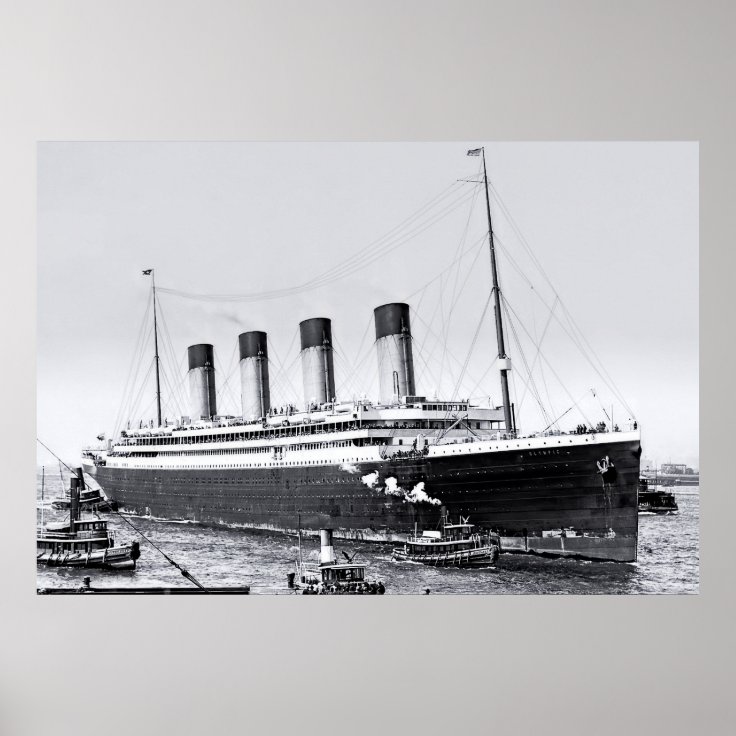New York Arrival: RMS Olympic Poster | Zazzle