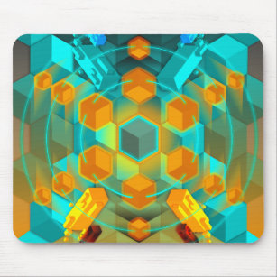 Hexagon Mouse Pads | Zazzle CA