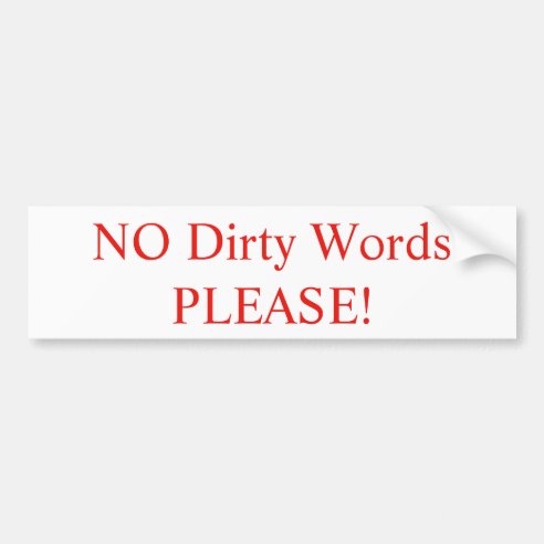 Swear Words Bumper Stickers, Car Stickers & Car Decals | Zazzle CA