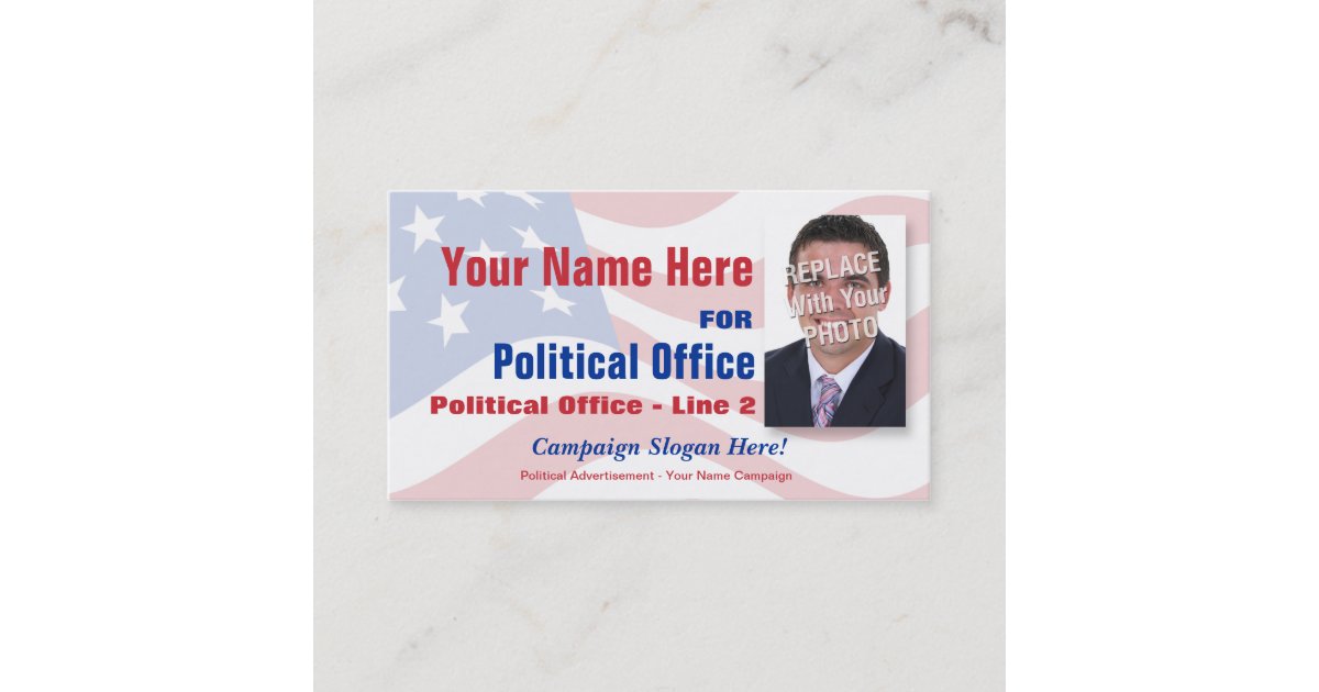 Non-Partisan Political Election Campaign Business Card | Zazzle