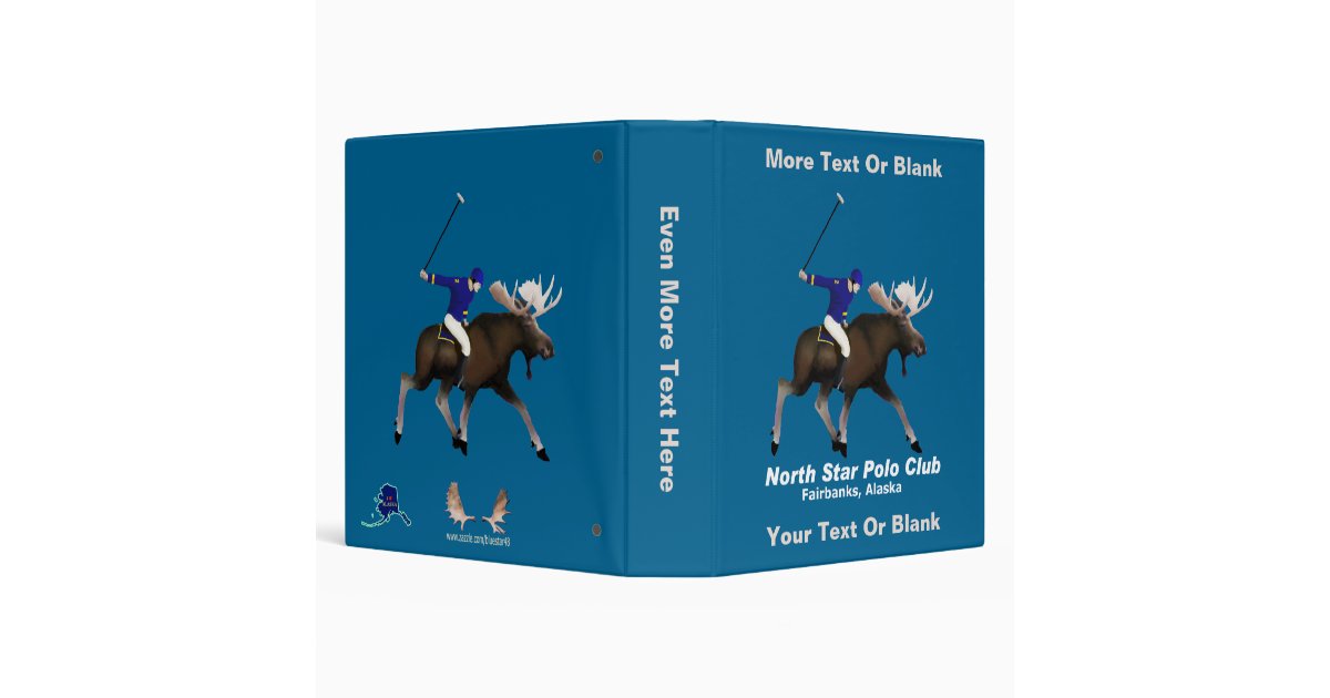 North Star Polo Club Binder | Zazzle
